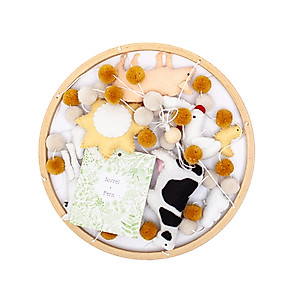 Sorrel + Fern Baby Crib Mobile - Nursery Decoration and Baby Shower Gift for Boys & Girls, Farm Animals