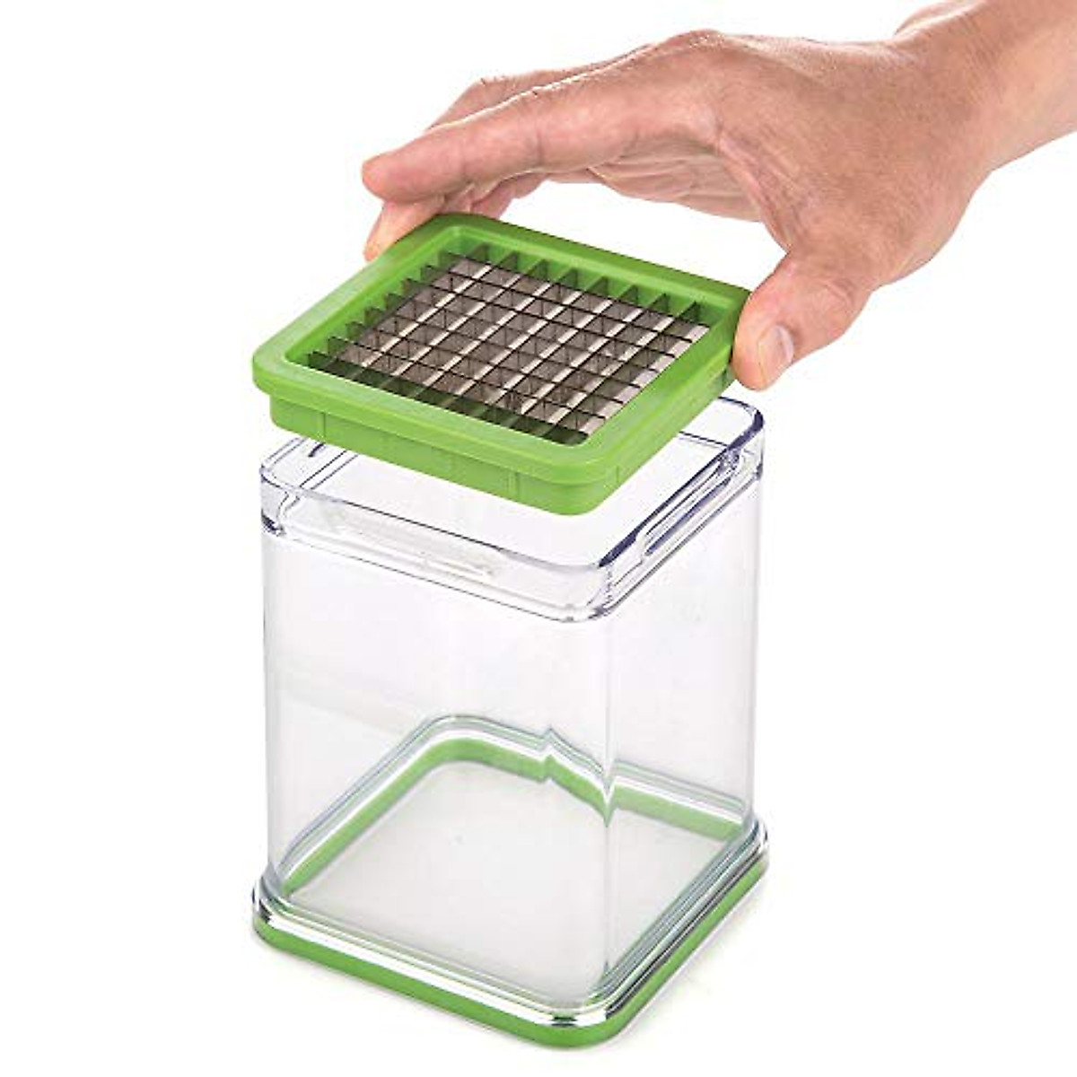 Progressive International Tower Fry Cutter, 1, White/Green