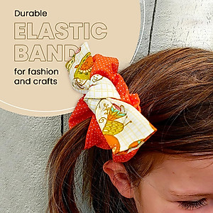 Trims by The Yard 1/4" Ultra Soft Knit Elastic Band, Premium Material, Durable Knitted Elastic Cord for Sewing, Easy to Use, Versatile Sewing Supplies, 10-Yard Cut, Fuchsia