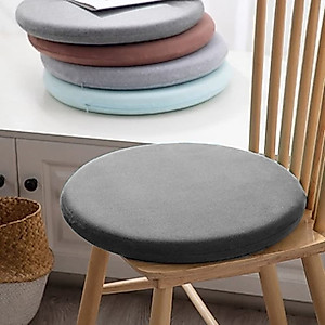 Muellery Memory Foam Seat Cushion Round Pain Relief Chair Pad 11in(28cm) Charcoal TPYU133156