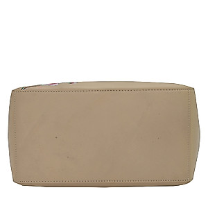 Anuschka Women's Hand Painted Genuine Vegetable Tanned Leather Hobo - Flower Garden Almond