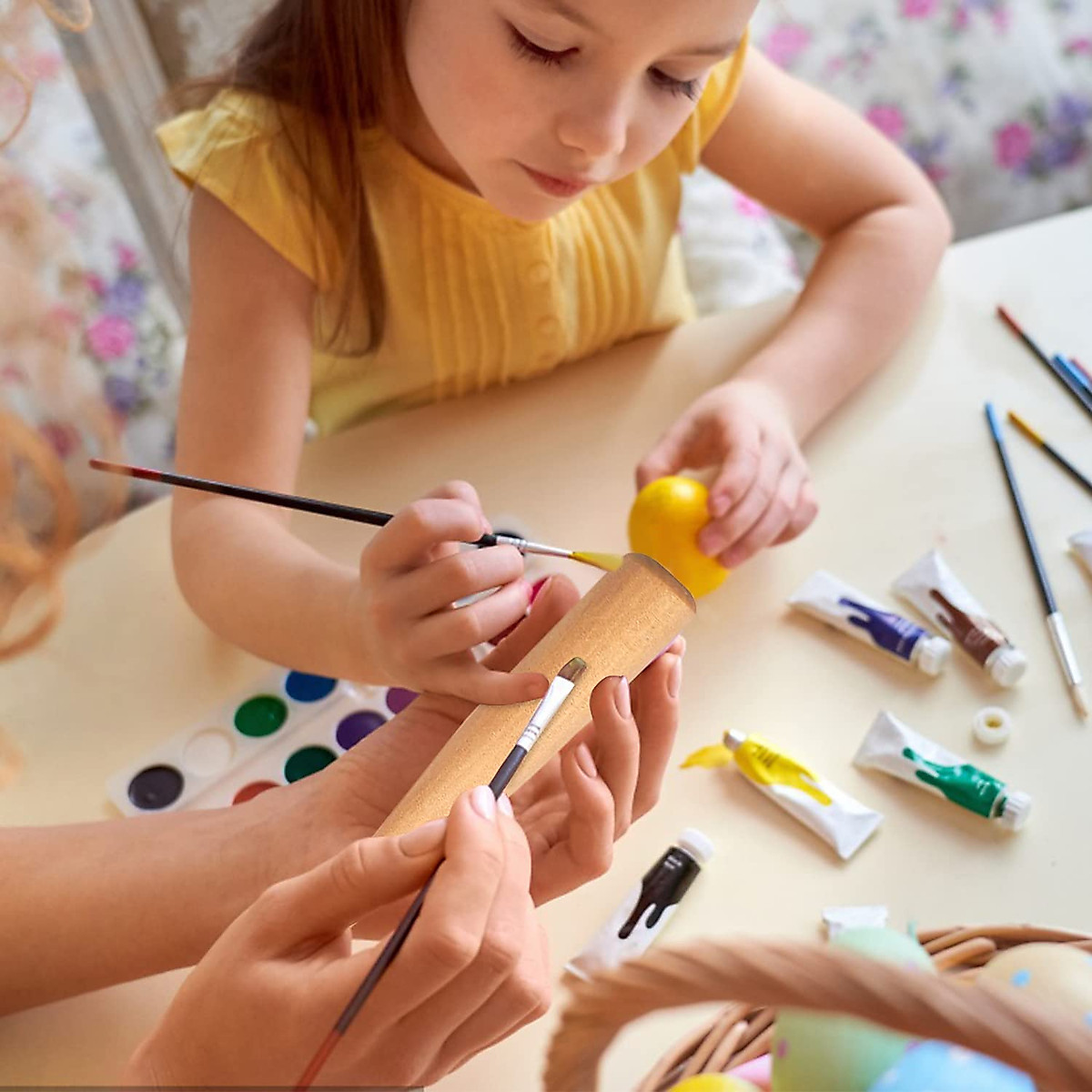 DIY 6 Pcs Mini Baseball Bat and 2 Rings 8 Inch Unfinished Small Wooden Bats Wooden Baseball Softball Stand Display for Painting Keychain Action Figures DIY Craft Projects Ball Sports Party Favors