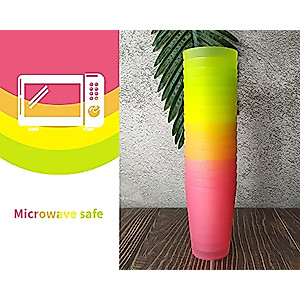 Children'S Cup-12 Sets Of Children'S Plastic Cups-10oz Children'S Juice Cup-Party Cup-Water Cup-Picnic Cup-Dishwasher Safe-Bpa Free Cup-4 Bright Colors-Suitable For Bright Children And Toddlers