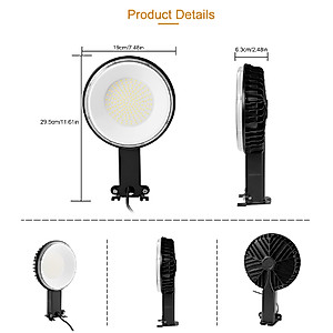 Houhai LED Barn Light, Dusk to Dawn Outdoor Lighting with 100W 10000LM 6000K Daylight, IP65 Waterproof Outdoor Security Flood Lights for Garage Yard Street Warehouse Use