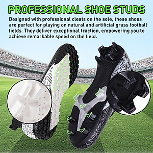 Mens Soccer Cleats Women Football Cleats Tacos De Futbol para Hombre Soccer Shoes Football Shoes for Turf Futsal Shoes Cleats Football Turf Cleats Professional Football Training Boots AG FG