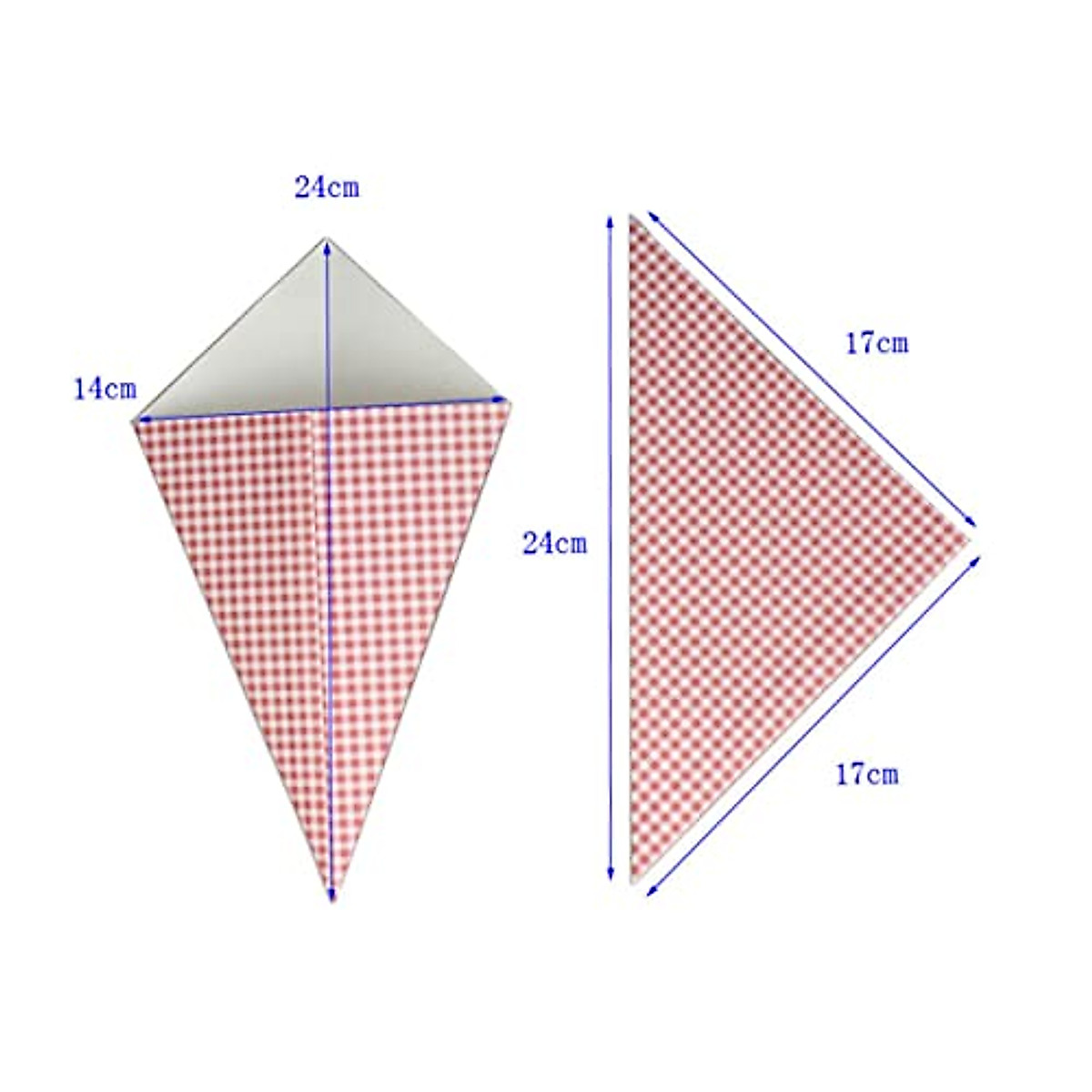 BESTOYARD 50pcs Popcorn Boxes Food Containers Snack Container Dessert Trays Popcorn Cone Boxes Open- Popcorn Box Food Cones Bag Popcorn Treat Box Paper Popcorn Boxes Party Popcorn Boxes Cup