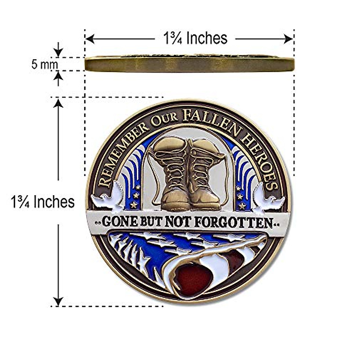 Fallen Hero Challenge Coin · Fallen Soldier Memorial Challenge Coin