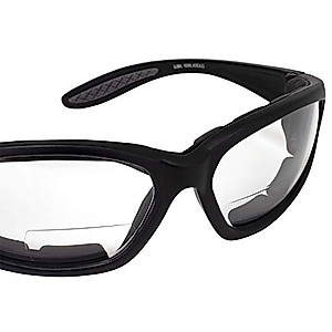 Global Vision Hercules Bifocal Anti-Fog Safety Glasses with EVA Foam, Clear Lens (2.50)