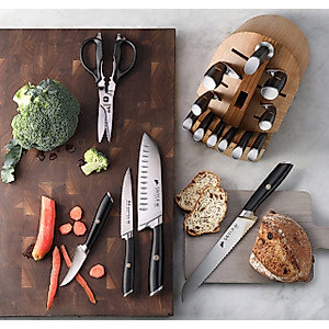 Saveur Selects 1026320 German Steel Forged 17-Piece Knife Block Set
