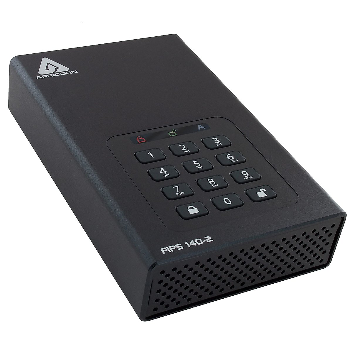 Apricorn 16TB Aegis Desktop Padlock FIPS 140-2 Validated 256-Bit Encrypted Hard Drive (ADT-3PL256F-16TB)
