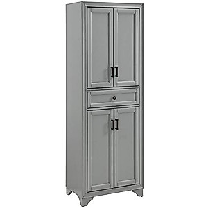 Crosley Furniture Tara Pantry, Distressed Gray