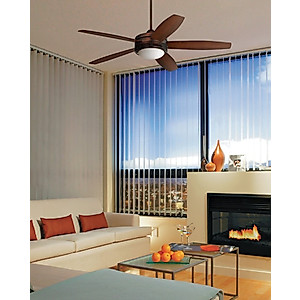 Casa Vieja 60" Casa Province Modern Rustic Indoor Outdoor Ceiling Fan with Light LED Remote Control Oil Brushed Bronze Reversible Dark Walnut Maple Blade Damp Rated for Patio Exterior House Porch