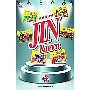 [OTTOGI] Jin Ramen, Spicy Flavor - Korean Instant Ramen Noodle, Best Tasting Soup Traditional Instant Ramen (120g) -18 Pack