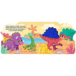 Dino Days with Triceratops - Touch and Feel Board Book - Sensory Board Book