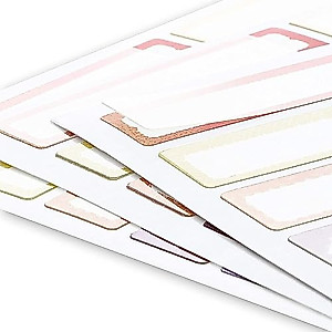 Juvale 208-Pack Waterproof Name Date Labels for Daycare, Baby Bottles, Assorted Colors, 2.5 x .5 inches