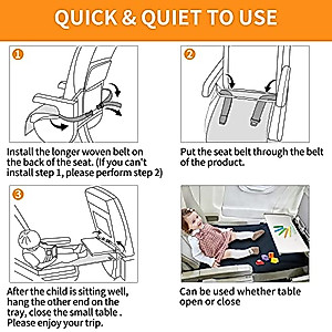 Airplane Footrest for Kids,Plane Foot Hammock Airplane Hammock for Toddler Airplane Seat Extender for Kids,Baby Travel Essentials for Flying,Airplane Foot Rest for Airplane Travel Essentials Kids