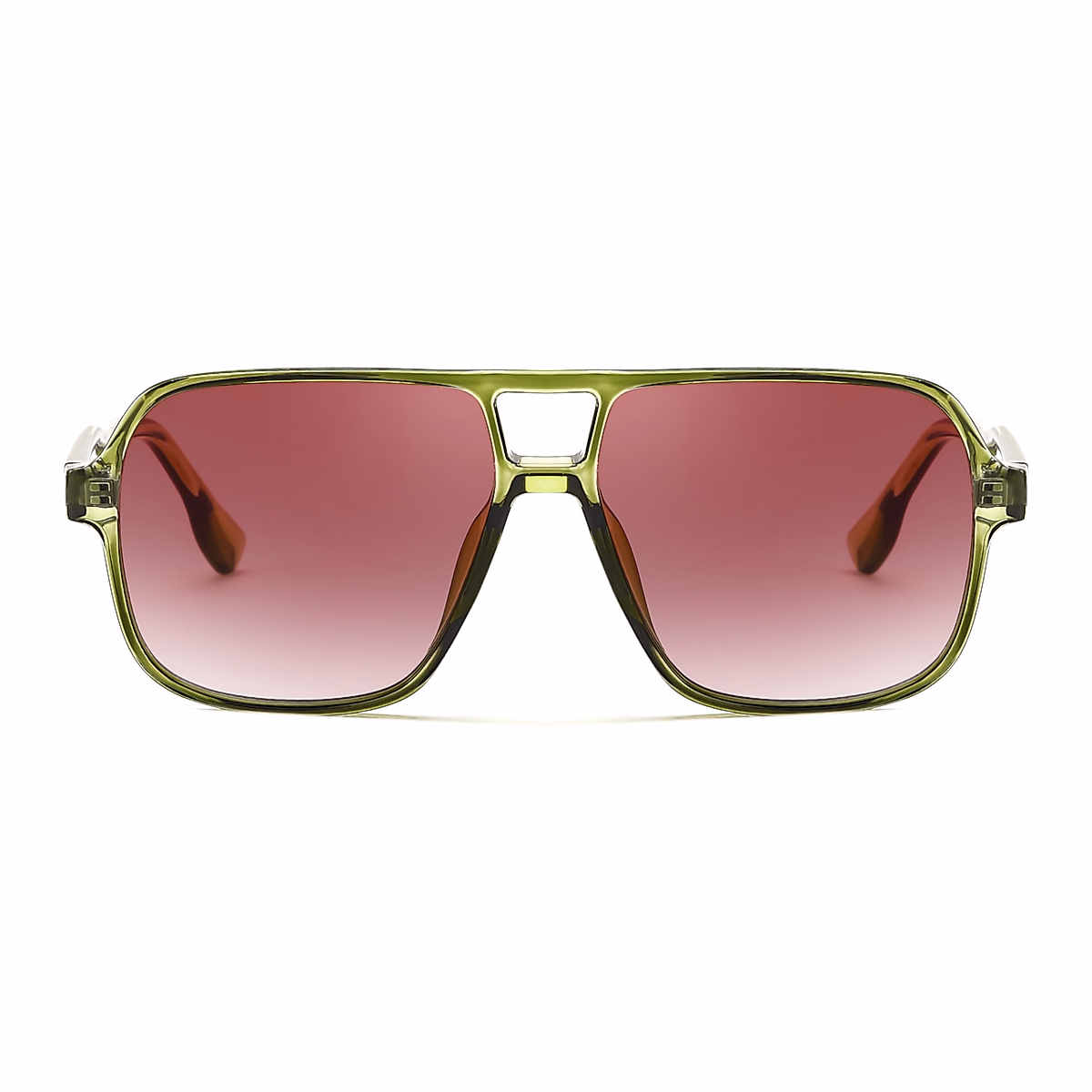 FEISEDY Retro Square Pilot Sunglasses Women Men 70s Vintage Trendy Plastic Frame Sun Glasses B4158