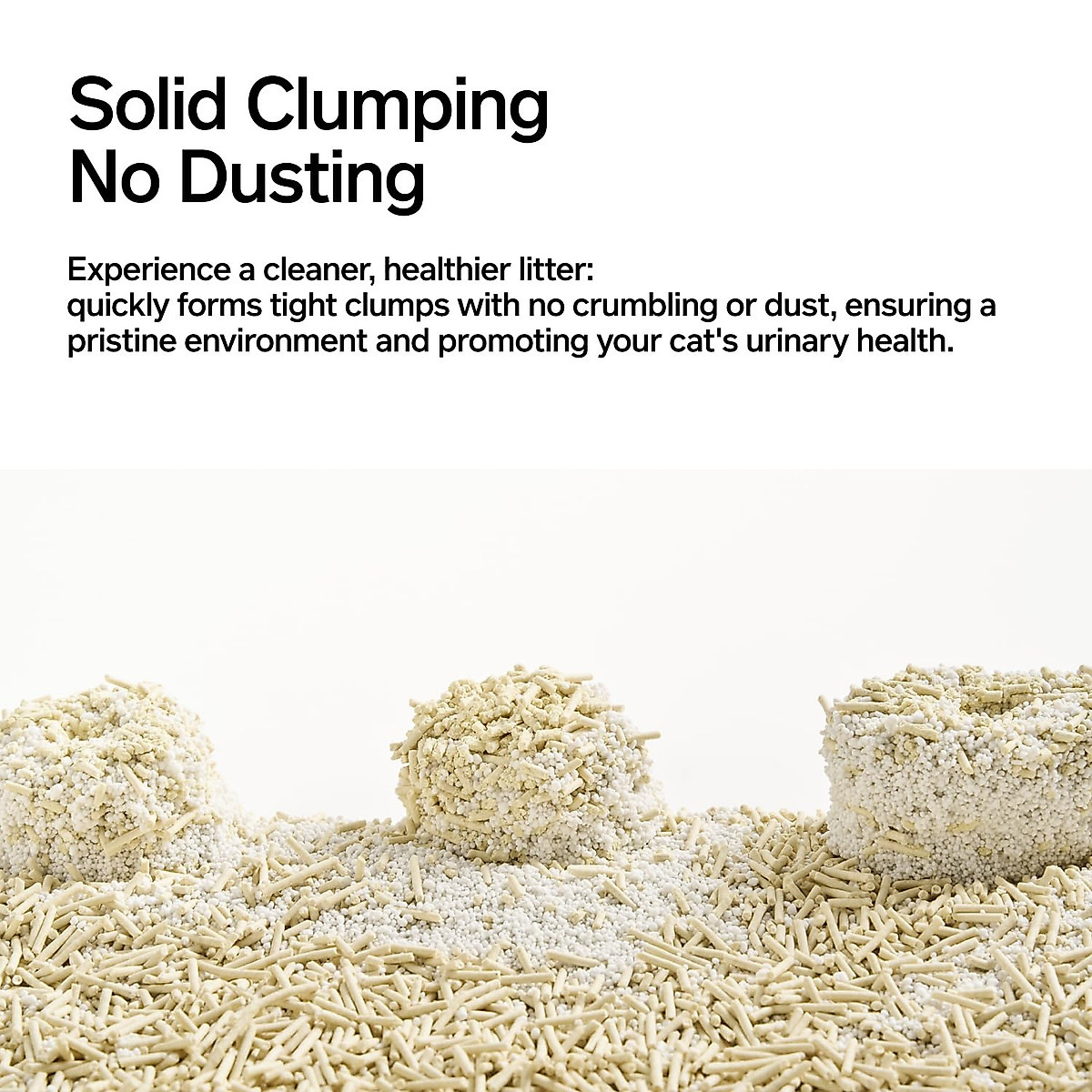 pidan Cornstarch Cat Litter with Tofu Litter,Clumping,No Dust,Natural Litter Ultra Absorbent and Fast Drying,Non-Stick 5.3lb/Bag (1 Bag)