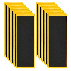 ACFELLE Fingerboard Grip Tape, PRO Quality 8 Sheets Foam Black Wooden Mini Skateboard Strong Adhesive Stickers 110mm x 38mm (8)