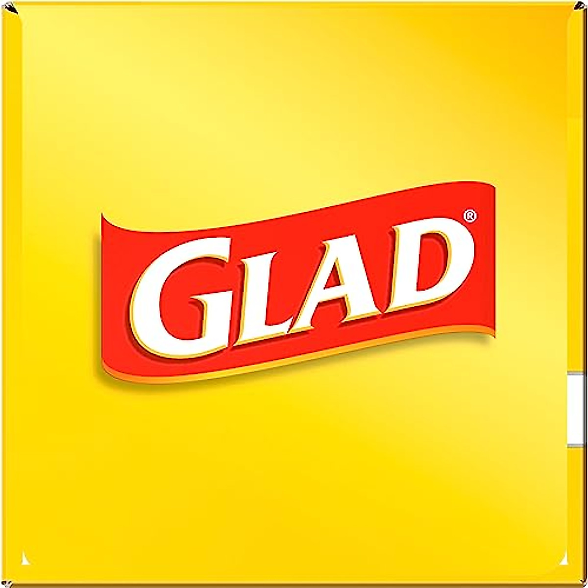 Glad Medium Drawstring Trash Bags, 8 Gallon, White, Fragrance Free, 26 Count, Pack May Vary