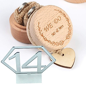 TENDYCOCO 15pcs Wedding 1 to 15 Table Numbers Hexagonal Shaped Acrylic Numbers Dining Table Guide Cards Silver Number Signs Decoration for Banquet Catering Hotel