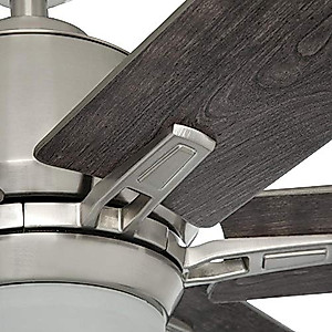 Home Decorators Collection Kensgrove 64 in. Integrated LED Brushed Nickel Ceiling Fan with Light and Remote Control YG493D-BN