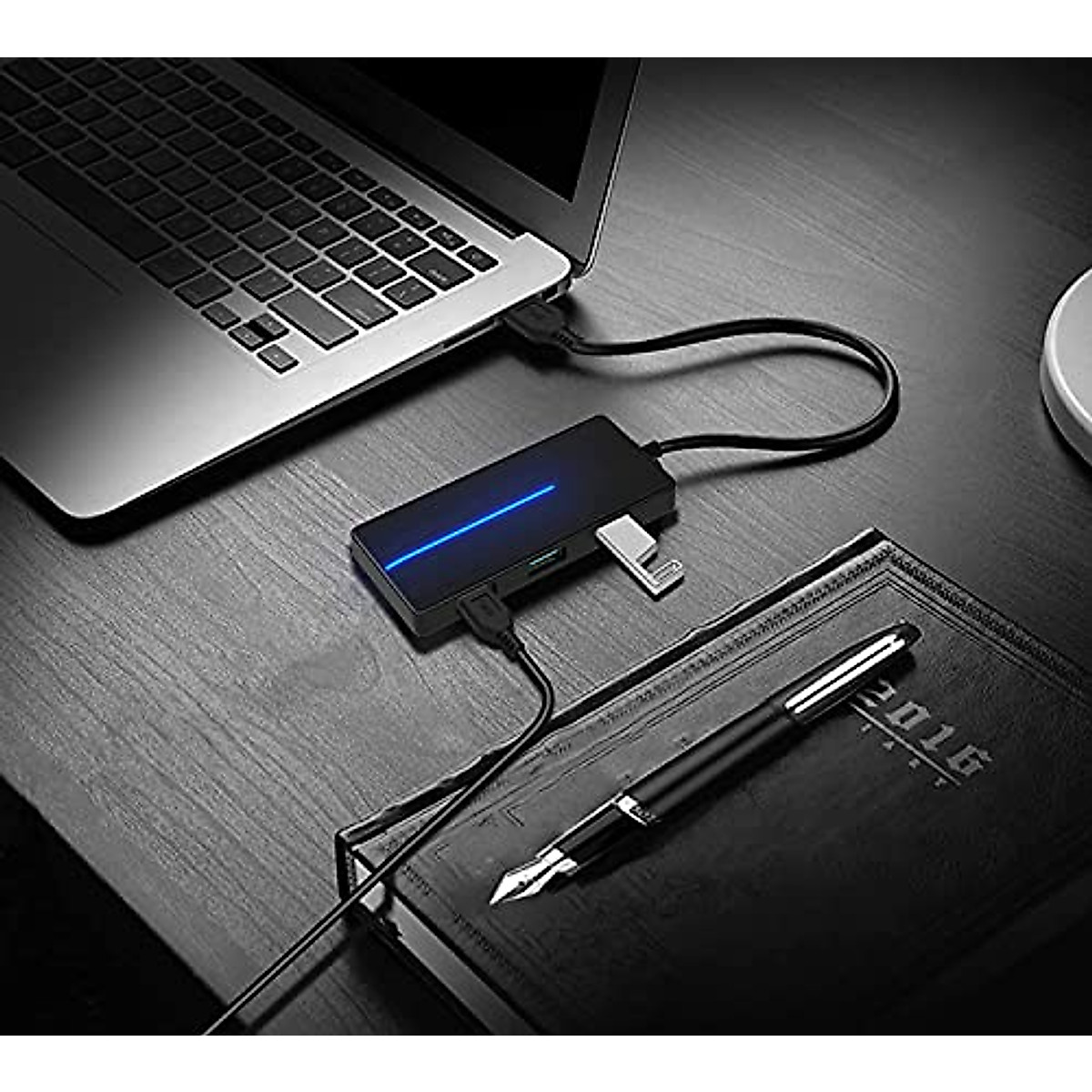 GARMESE USB 3.0 Hub, 5-in-1 USB Hub Splitter USB A Hub with Micro-SD/SD Card Reader and 3 USB 3.0 Ports for Laptop, iMac, MacBook Pro 2015/2016, Google Chromebook and More