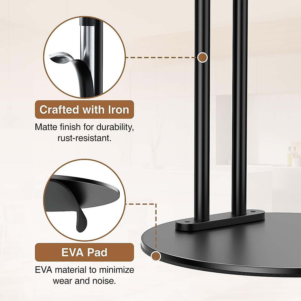 giffgiss Tumbler Lid Organizer 2 Pack(0.79" Width): Holding Up to 11 lids - Metal Holder with 10 Inches of Vertical Space for Kitchen Cabinet Countertop Storage - for Yeti/Stanley/Simple Modern Cups