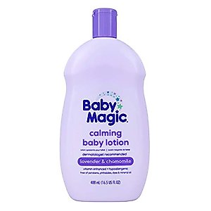 Baby Magic Calming Body Lotion, Lullaby Scent, Lavender & Chamomile, Lavender, 16.5 Fl.Oz