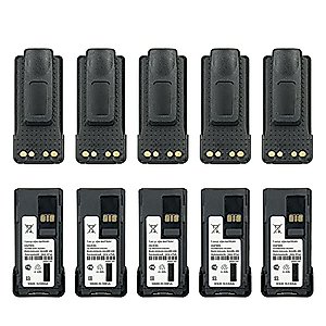 Vineyuan 7.4V 2600mAh PMNN4424AR Li-ion Battery for APX 1000 APX 2000 APX 3000 APX 4000 Two Way Radio Battery with Belt Clip - 10 Pack