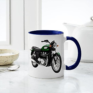 CafePress Triumph Bonneville Green #1 Mug Ceramic Coffee Mug, Tea Cup 11 oz