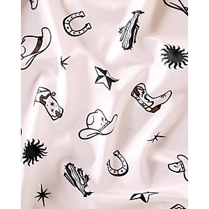 xo, Fetti Western Tablecloth | 9' x 4.5' | Rodeo Bachelorette Tablescape, Ranch Birthday Party Decoration, Cowgirl Table Decor, Cowboy Kids Party Supplies