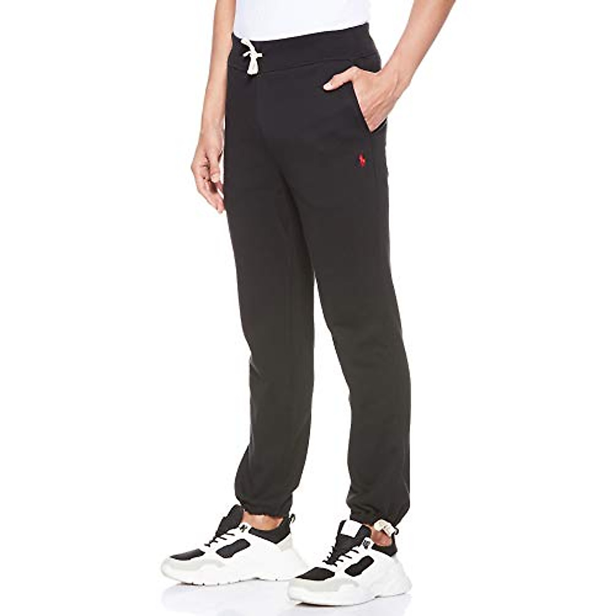 POLO RALPH LAUREN Men's Classic Athletic Pants, Black, L