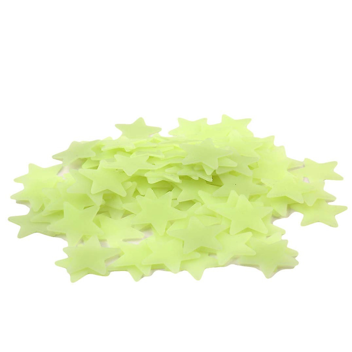 Winwinfly Luminous Stickers 100pcs Stars Decals Glow in The Dark Fluorescent Stickers for Kids' Bedroom Nursery Room Home Decor Wall Decorative Stickers