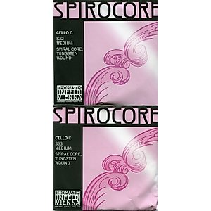 Dr Thomastik S32S33 Spirocore Cello Tungsten G&C Value Pack