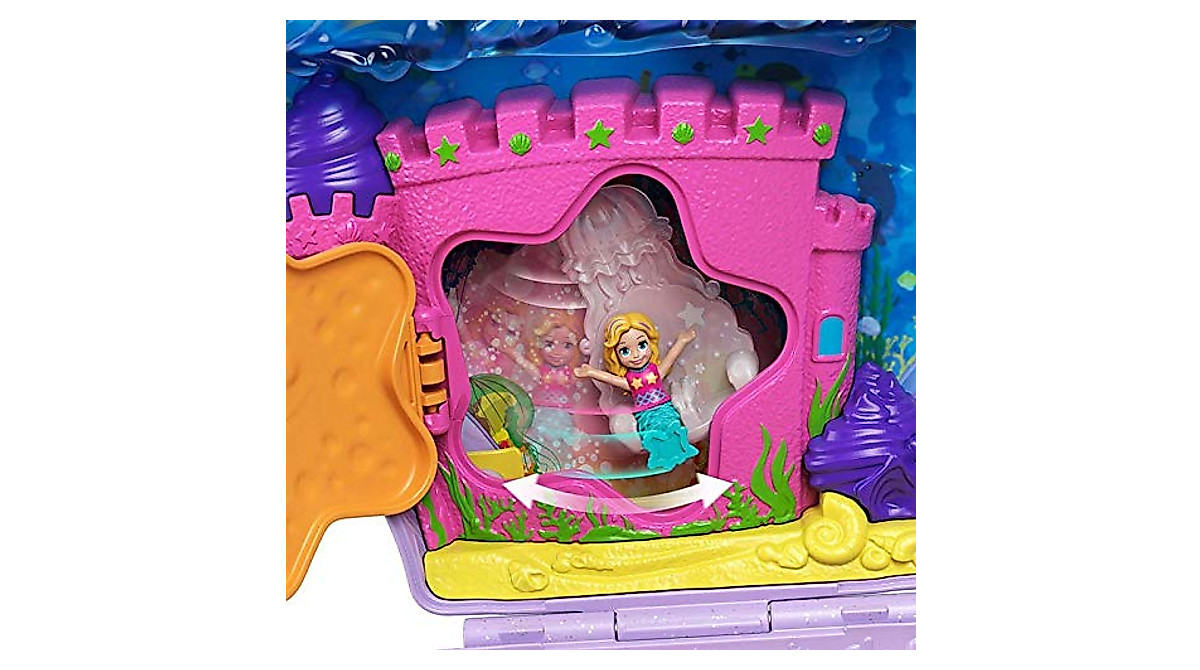 Polly Pocket Mermaid Seashell Purse Playset - Fun Adventure