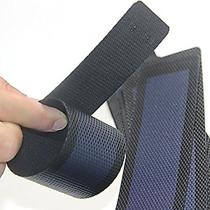 NUZAMAS Flexible Solar Panel Mini Thin Film Solar Cell Battery Charger Solar Energy Charging Home Science DIY Projects 1.5V 0.7W | 270mm x 55mm
