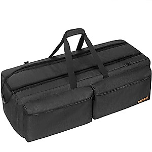 TORIBIO Telescope Case Bag, 35" Padded Storage Bag and Telescope Carrying Case for Telescope, Telescope Travel Bag with Pockets & Buckled Straps to Easily Secure Optical Tube & Tripod