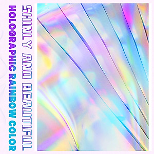 NPLUX Holographic Mylar Bags Resealable Smell Proof Bags for lip gloss, Jewelry, Lash Candy and More - Small Business Packaging Supplies(100PACK, 3x9INCH)