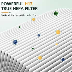 2 Pack C102 True HEPA Air Filter MA-01CW Replacement Filter Compatible with Miko Ibuki & Ibuki+ Air Purifi-er, MA-18 and Okaysou AirMic4S Air Purifi-er