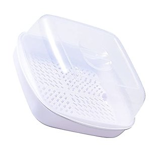 Rice Container Microwave Heating Microwave Cooker with Lid for Steaming Bread Bun Dumpling Fish Dumpling