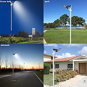 BVFNKQSC 300W400W500W Solar Street Lights Outdoor Waterproof, Outdoor LED Street Light Dusk to Dawn,High Power Split Type Induction Lighting Street lamp,400W