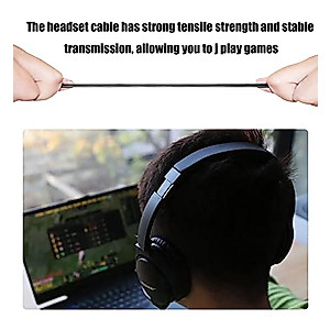 Tobysome Replacement QuietComfort 35 Boom Microphone Cable QC35I Cable Cord with Mute Switch Compatible with Bose QC 35 & QuietComfort 35 II Headphones for PS4 PS5 Xbox One