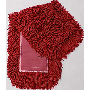 Ultimate Dust Mop Kit: Industrial-Grade Performance, Heavy-Duty Frame, Telescopic Handle - Red 18 Inch