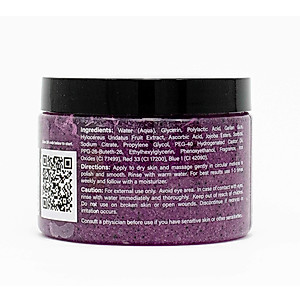 Amire Dragon Fruit Jelly Exfoliating Body Scrub Polish, Exfoliate Dry, Dehydrated, and Dead Skin, Improve Body Skin Texture and Brighten Appearance, Pitaya Scrubs, 12oz