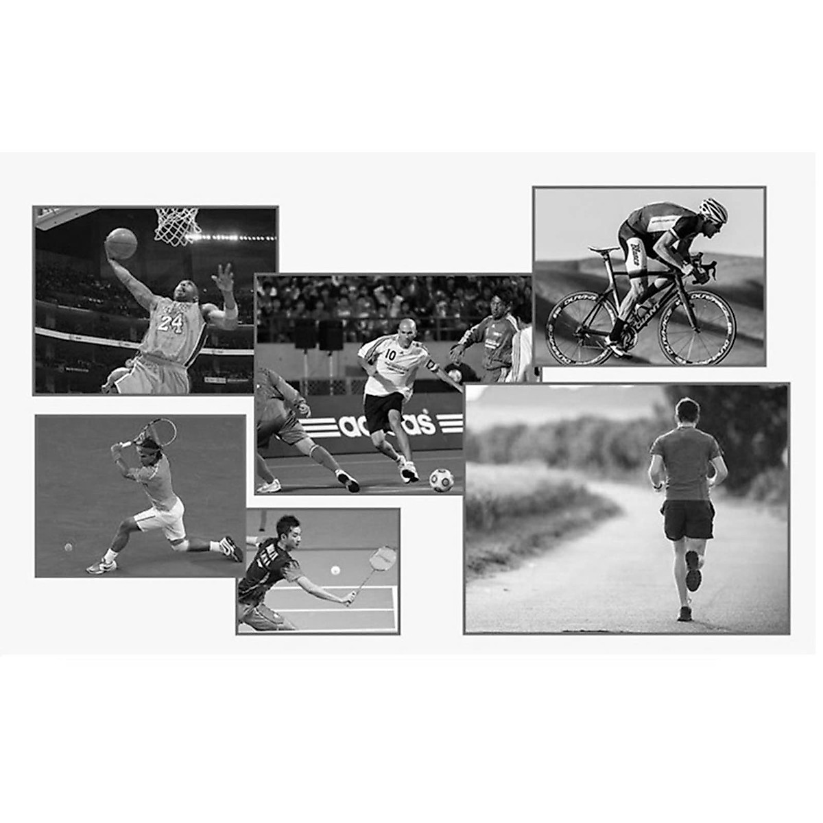 Mcolics Headbands Tie on Headband for Men Women Running Athletic Hair Head Band Elastic Sports Sweat Basketball Stetchy Yoga Workout Sweatband Adjustable Non-Slip Moisture Wicking (Blue)