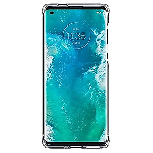 UPONEW Phone Case Cover for Motorola Edge Plus - Transparent Shockproof Silicone Soft TPU Protective Clear Phone Case Holder for Motorola Moto Edge Plus