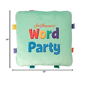Word Party Pillow - Small Square Pillow Featuring Characters from The Hit Netflix Show - Cuddle Up with This Brightly Colored Pillow - Perfect for Toddlers and Preschoolers