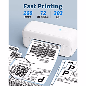 Phomemo Thermal Label Printer, Shipping Label Printer, Desktop Label Printer for Mac Windows Chromebook, Thermal Printer Compatible with Amazon, Ebay, Shopify, Etsy, UPS, FedEx, DHL