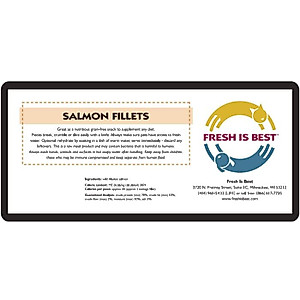 Fresh Is Best - Freeze Dried Healthy Raw Meat Treats for Dogs & Cats - Wild Salmon Fillets